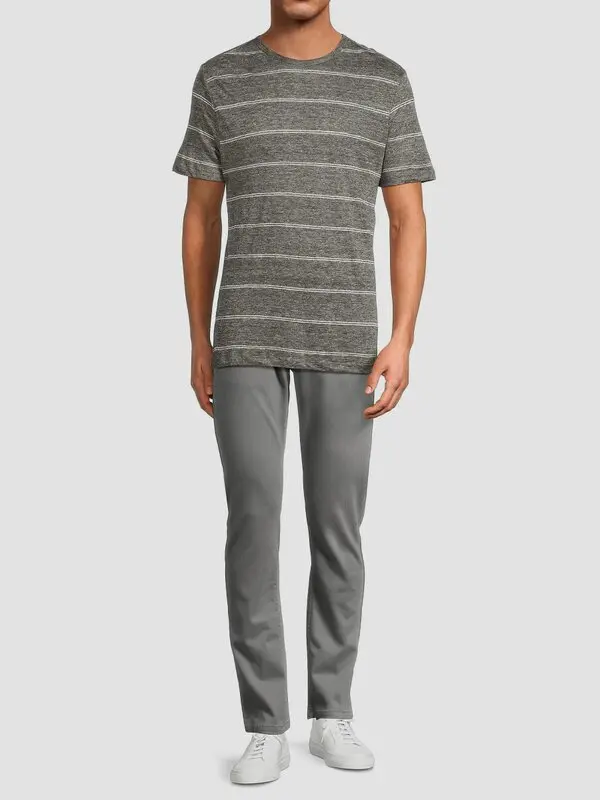 Robert Barakett Folsom Striped T-shirt - Charcoal