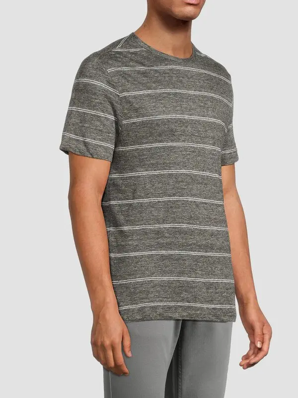 Robert Barakett Folsom Striped T-shirt - Charcoal
