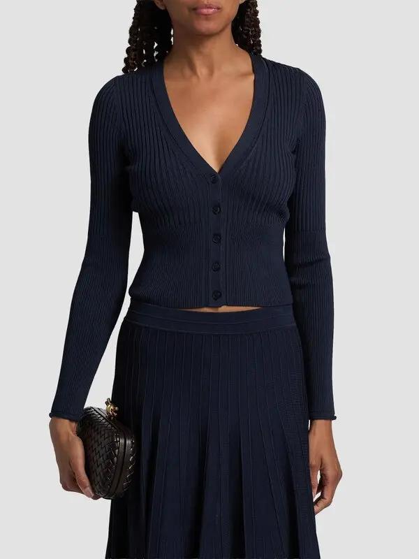 Simkhai Ailany Rib-knit Cardigan