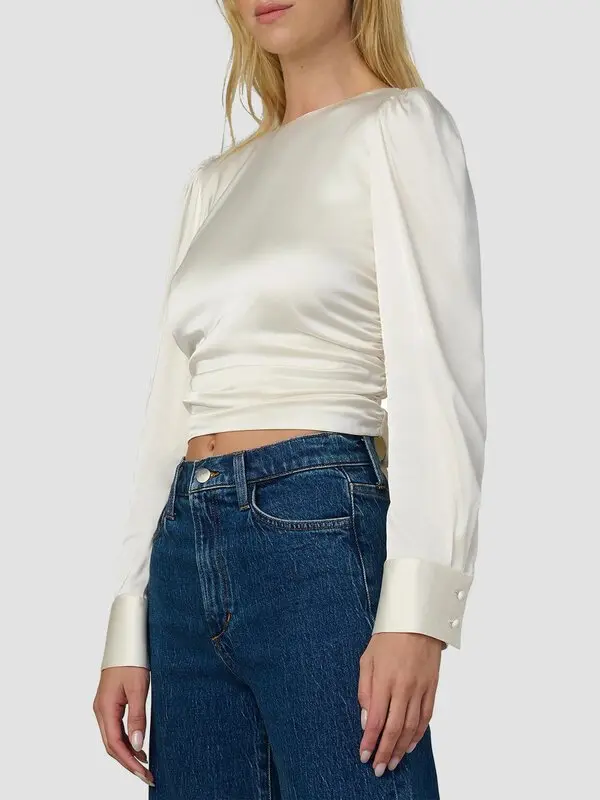 Joe's Jeans The Marie Tie-back Satin Blouse