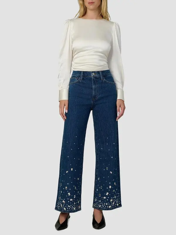 Joe's Jeans The Marie Tie-back Satin Blouse