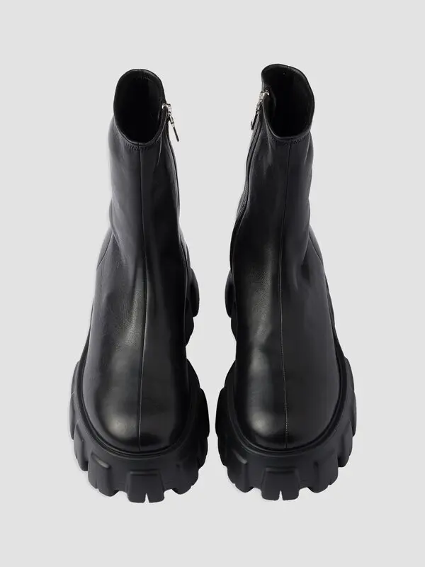 Prada Monolith Stretch Nappa Booties