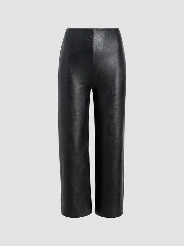 Commando Faux-leather Cropped Wide-leg Pants