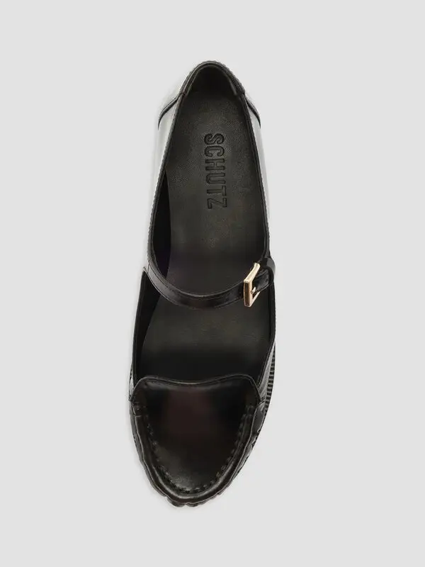 Schutz Tyla 20mm Leather Mary Jane Loafers