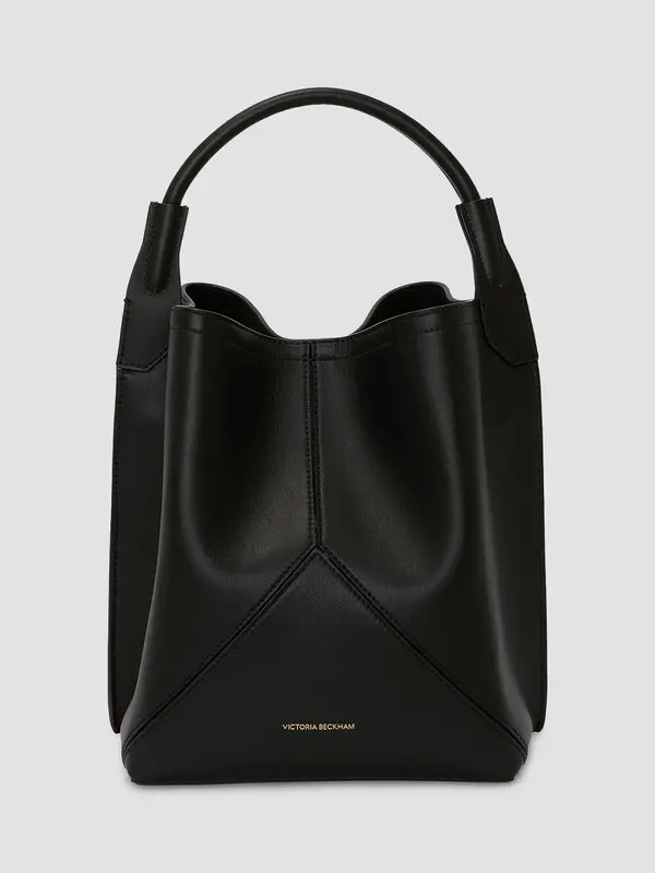Victoria Beckham Leather Bucket Bag - Black