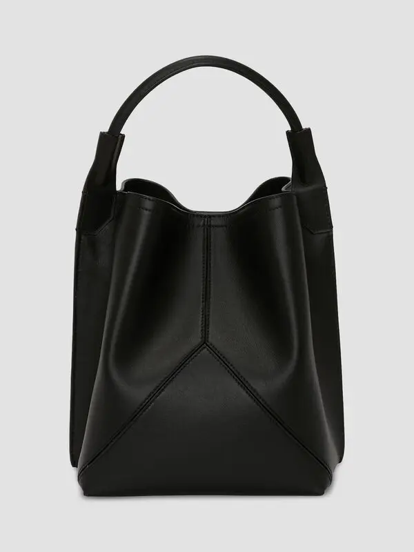 Victoria Beckham Leather Bucket Bag - Black