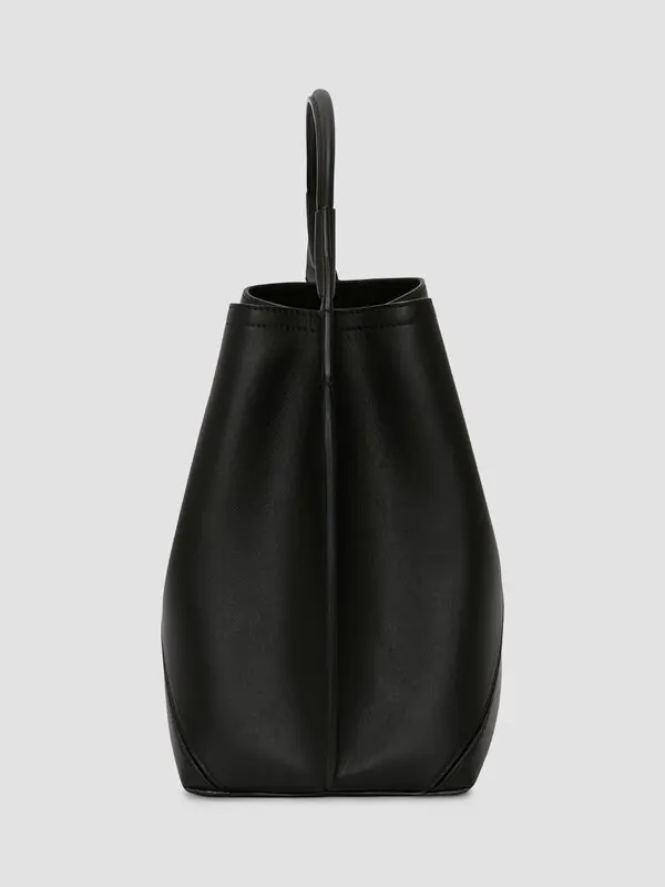 Victoria Beckham Leather Bucket Bag - Black