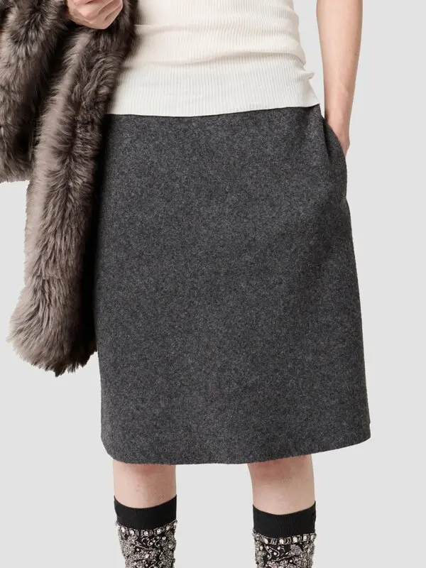 Miu Miu Shetland Wool Skirt