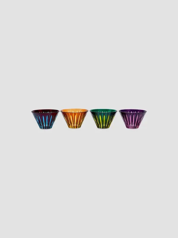 L'Objet Prism 4-piece Glass Condit Bowl Set
