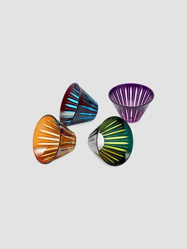 L'Objet Prism 4-piece Glass Condit Bowl Set
