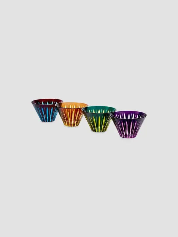 L'Objet Prism 4-piece Glass Condit Bowl Set