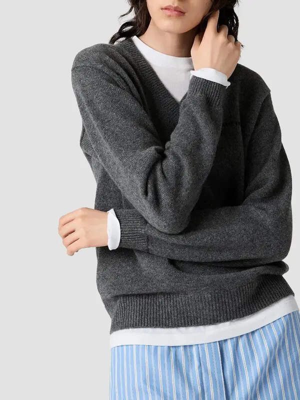 Miu Miu Cashmere V-neck Sweater