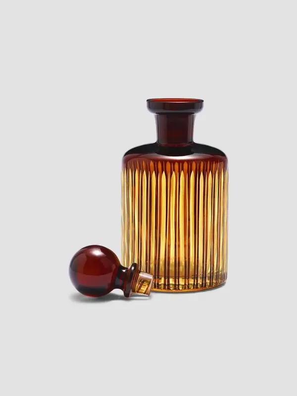 L'Objet Prism Glass Decanter - Amber