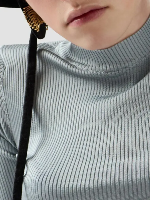 Miu Miu Silk Rubber Knit