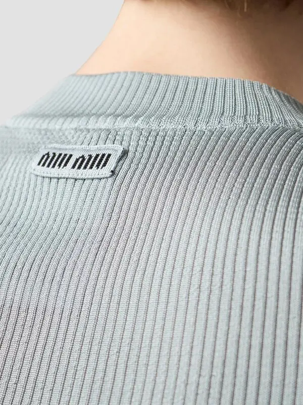Miu Miu Silk Rubber Knit