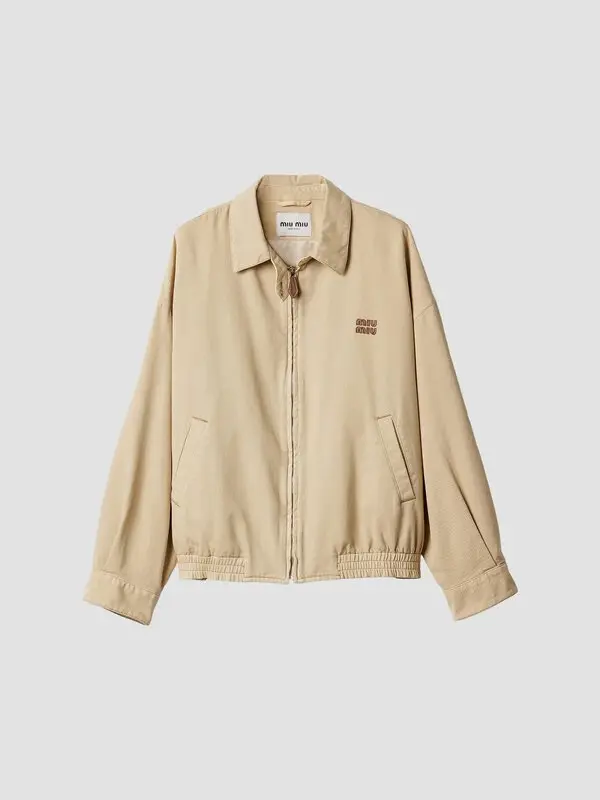 Miu Miu Light Denim Blouson Jacket