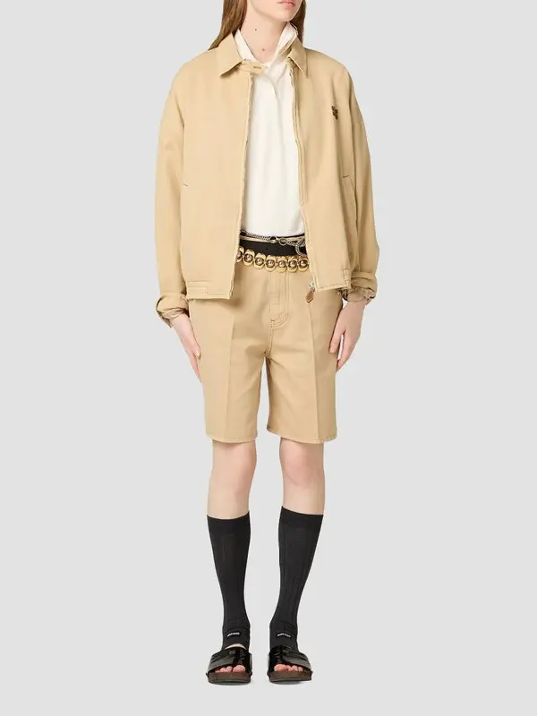 Miu Miu Light Denim Blouson Jacket
