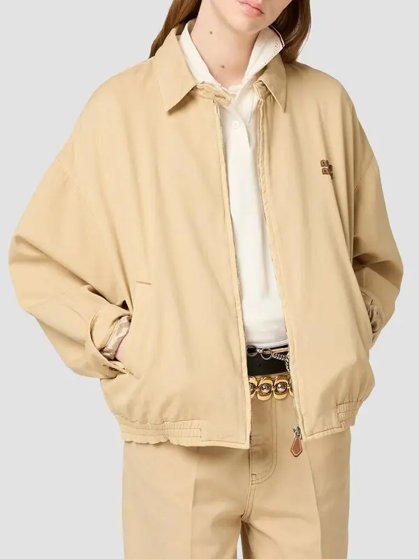 Miu Miu Light Denim Blouson Jacket