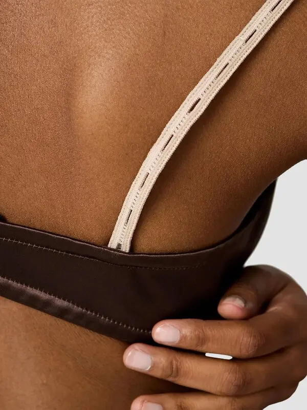 Miu Miu Satin Bra Top - Brown