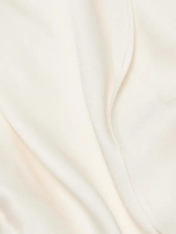 Simkhai Samira Satin Cape Top - Ivory