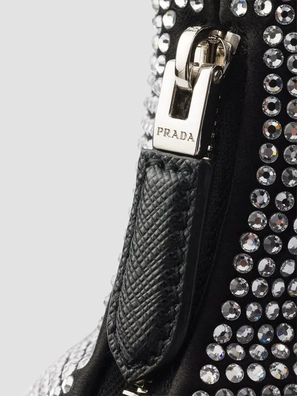 Prada Re-edition 2005 Crystal-studded Satin Mini-bag - Assorted