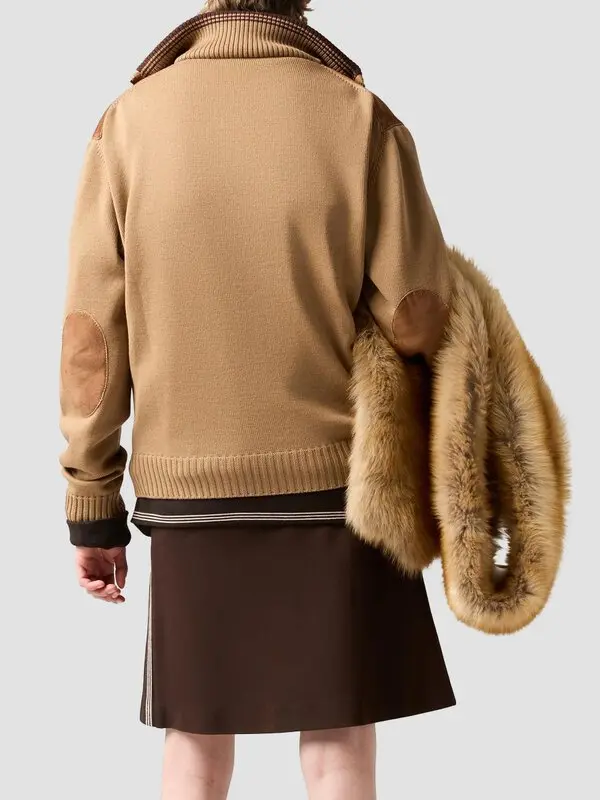 Miu Miu Milano Rib Knit Skirt