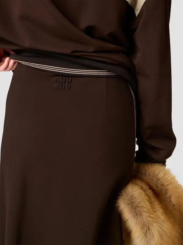 Miu Miu Milano Rib Knit Skirt