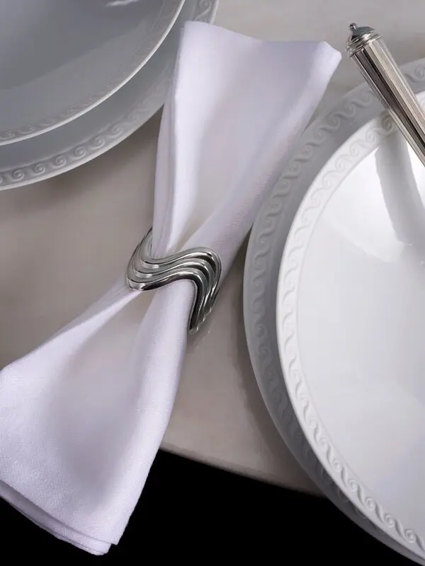 L'Objet Ripple 4-piece Napkin Ring Set