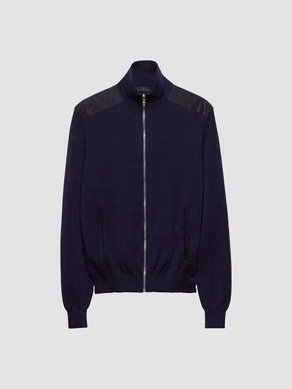 Prada Cashmere Zipper Cardigan