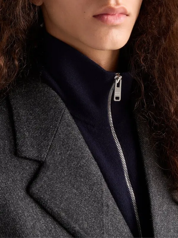 Prada Cashmere Zipper Cardigan