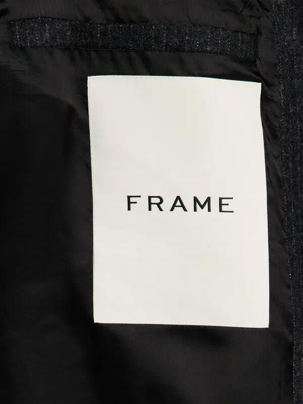 FRAME Pinstripe Wool-blend Double-breasted Blazer
