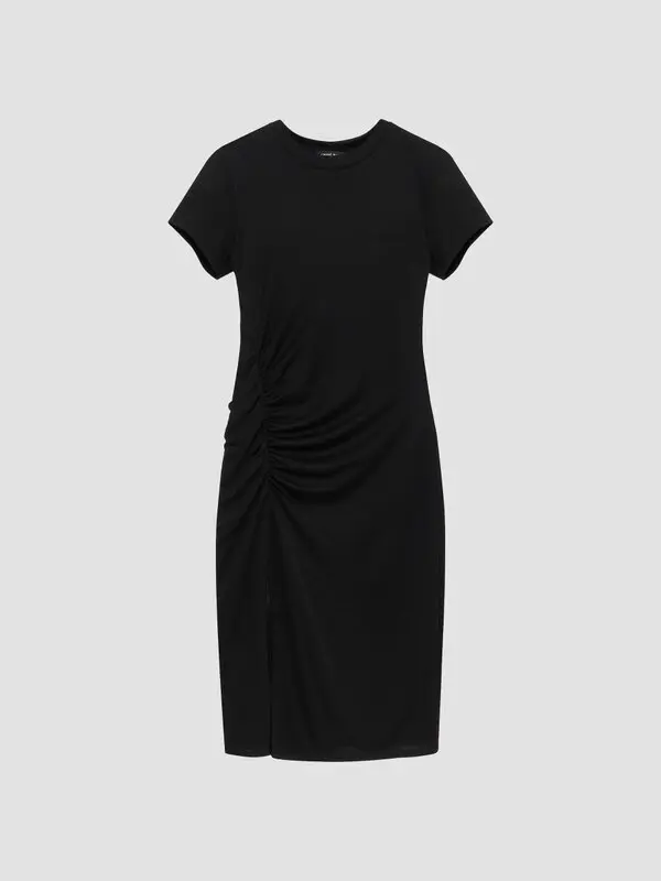 ANINE BING Vida Ruched Midi-dress