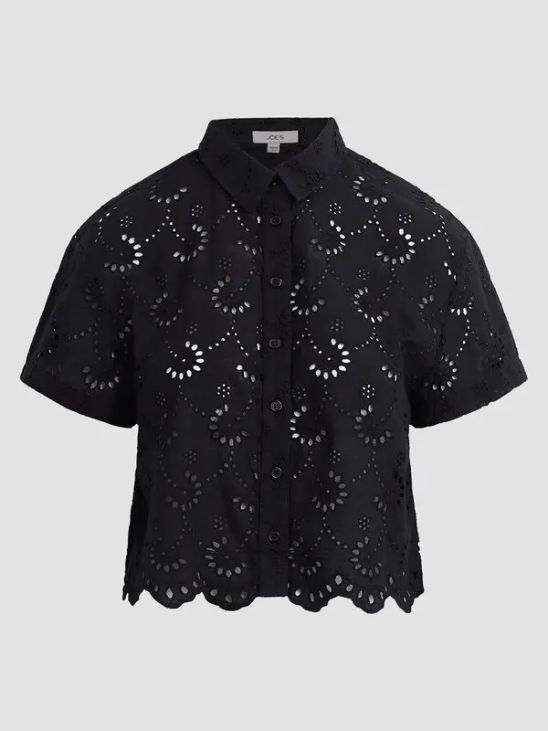 Joe's Jeans The Eyelet Button-front Shirt