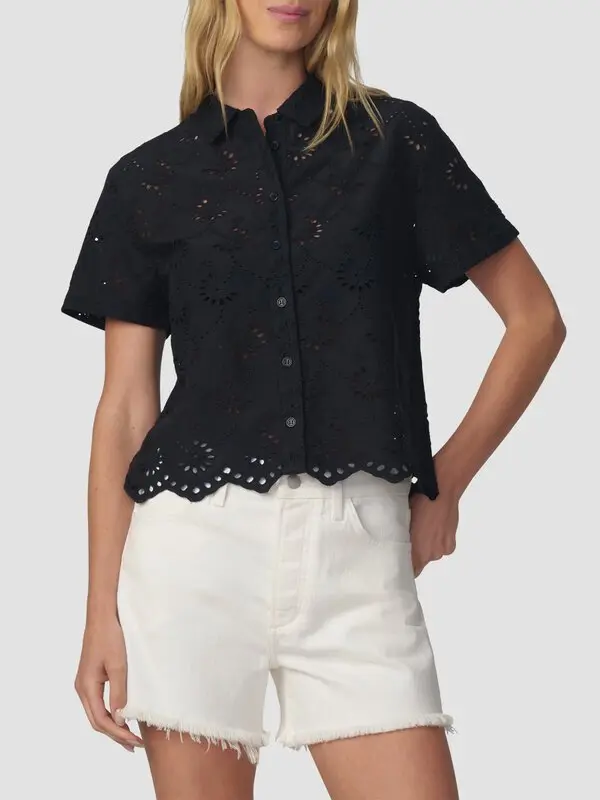Joe's Jeans The Eyelet Button-front Shirt