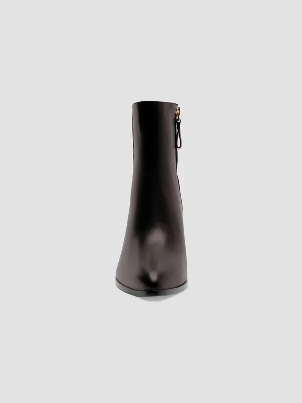 ALEXANDRE BIRMAN Jesse 60mm Leather Ankle Boots - Dark Brown