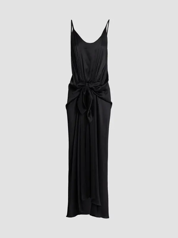 JW Anderson Knotted Silk Maxi Dress