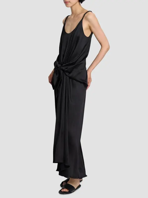 JW Anderson Knotted Silk Maxi Dress