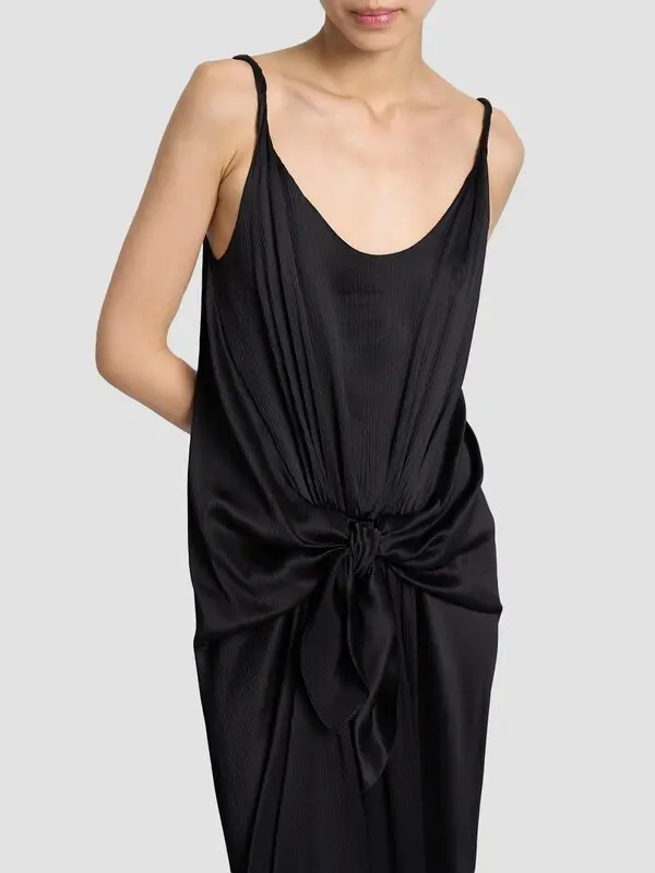 JW Anderson Knotted Silk Maxi Dress