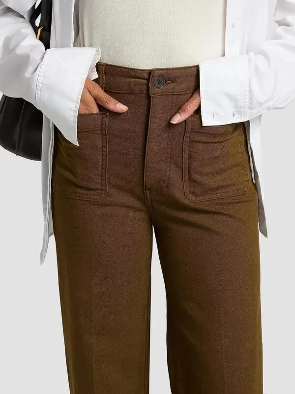 FRAME The Refined High-rise Wide Flared Jeans