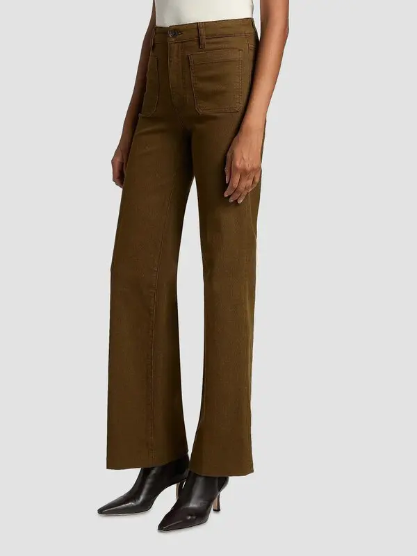 FRAME The Refined High-rise Wide Flared Jeans