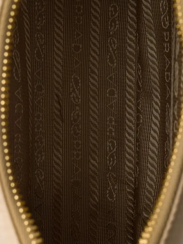 Prada Re-edition 2005 Re-nylon And Leather Shoulder Bag - Light Brown