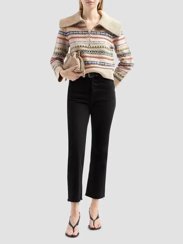 DH New York Everest Half-zip Knitted Top