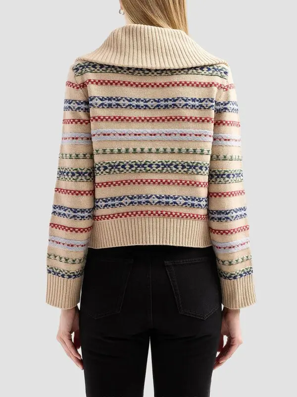 DH New York Everest Half-zip Knitted Top