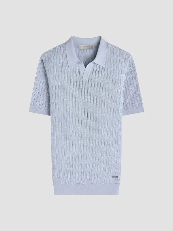 Bugatchi Johnny Collar Cotton-silk Polo Shirt