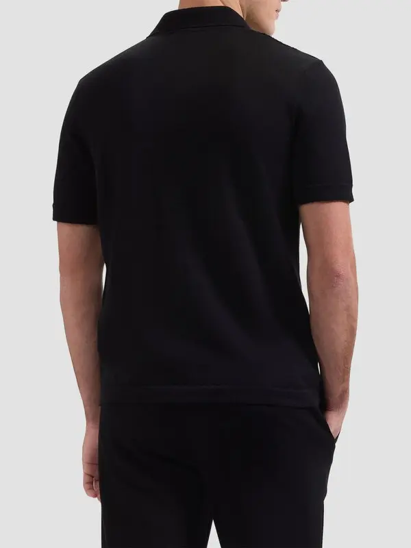 Bugatchi Button-front Cotton Sweater - Black