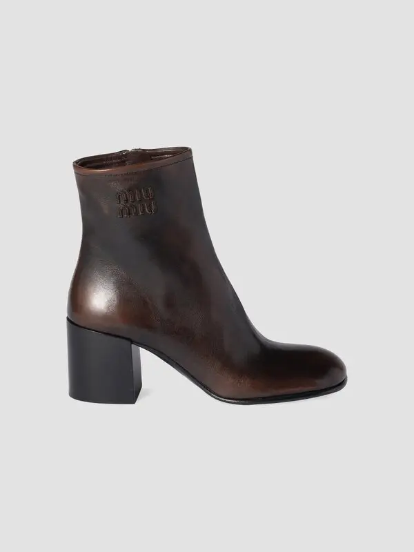 Miu Miu Fume Calf Booties