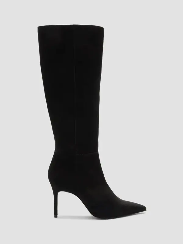 Schutz Mikki 80mm Nubuck Leather Knee-high Boots