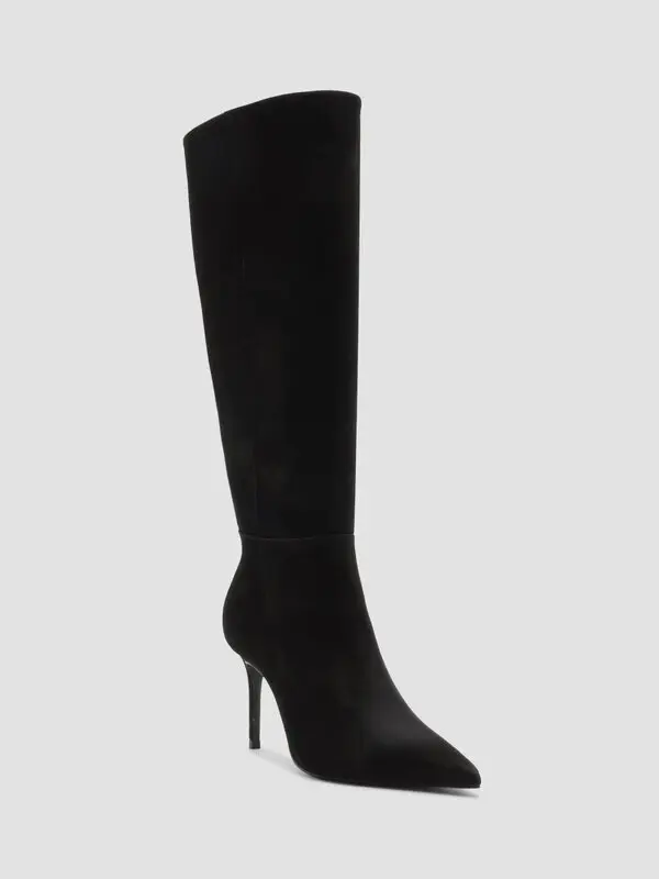 Schutz Mikki 80mm Nubuck Leather Knee-high Boots