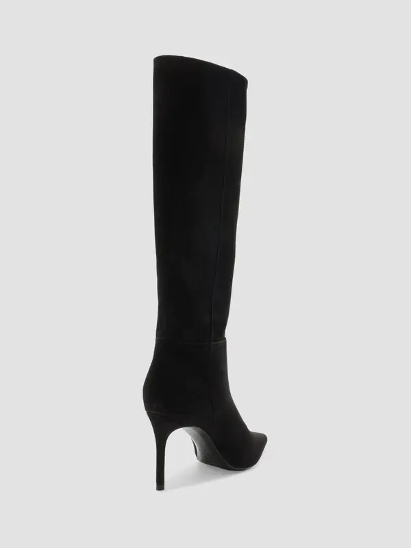 Schutz Mikki 80mm Nubuck Leather Knee-high Boots