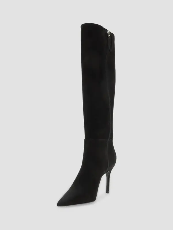 Schutz Mikki 80mm Nubuck Leather Knee-high Boots